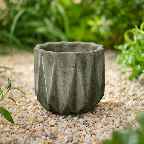 Small Geometric Planter - Unique Stone – Creekside Nursery, Inc